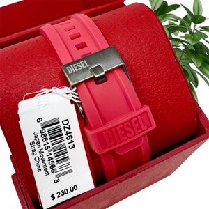 Diesel | Accessories | Nwt Diesel Mens Overflow Chronograph Gunmetal ...